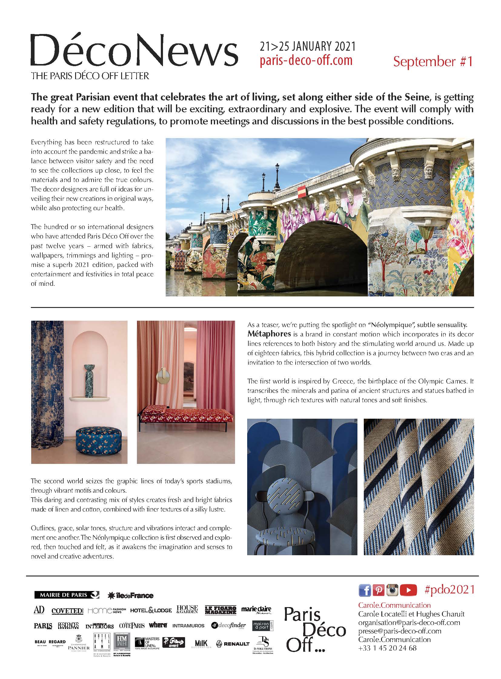 Déco News September 2020 - Paris Déco Off