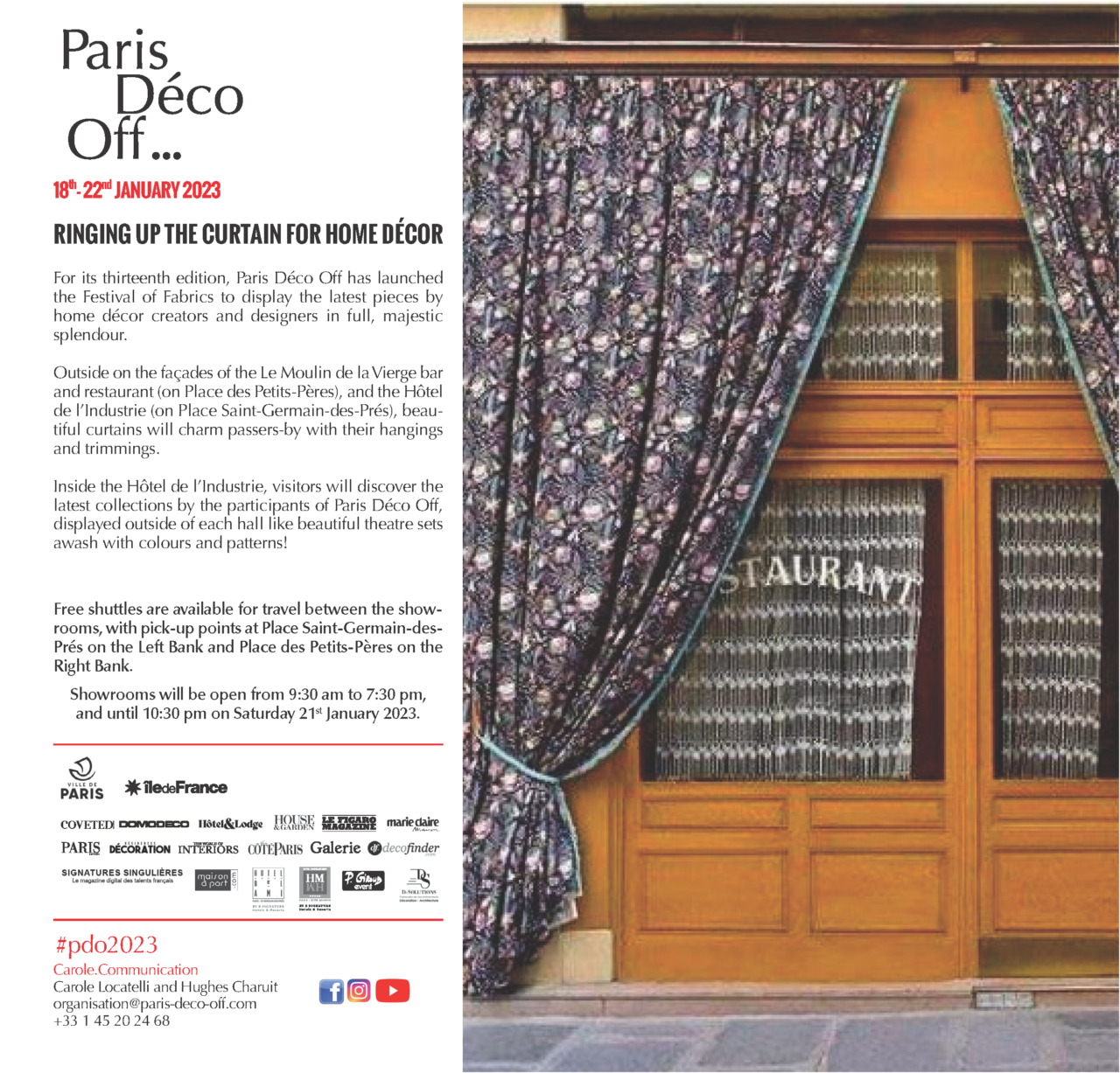 Ringing up the curtain for home décor - To discover from January 18 to ...