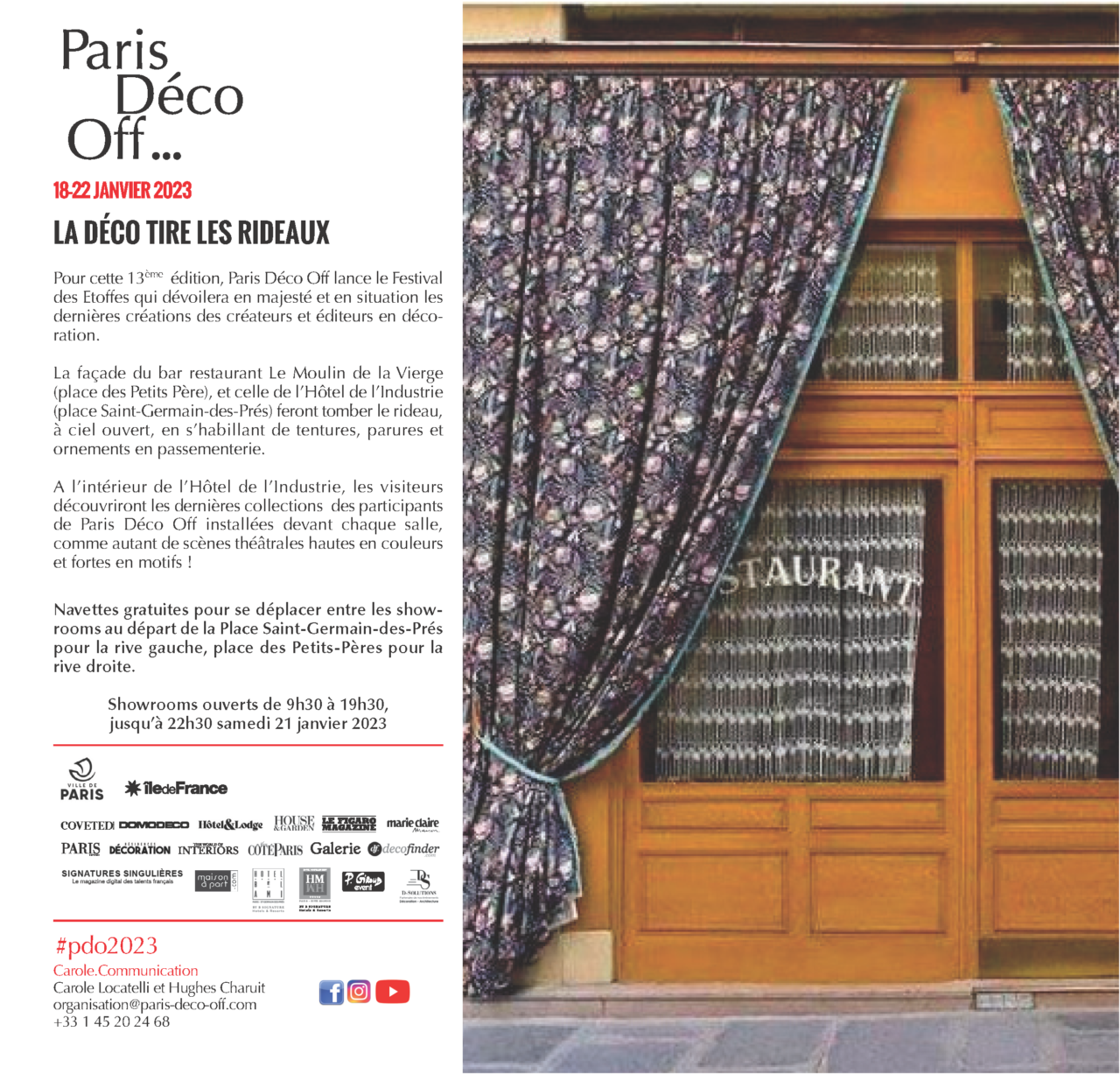 La Déco tire les rideaux - A découvrir du 18 au 22 janvier 2023 - Paris ...